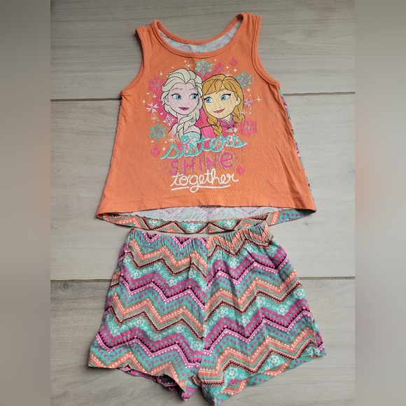 Disney | Pajamas | Disney Frozen Pajama Set Size 3t Elsa Anna Aztec Zig ...